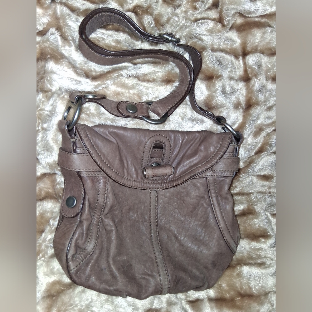 Fossil Vintage Fifty Four Crossbody Leather Bag - Gem